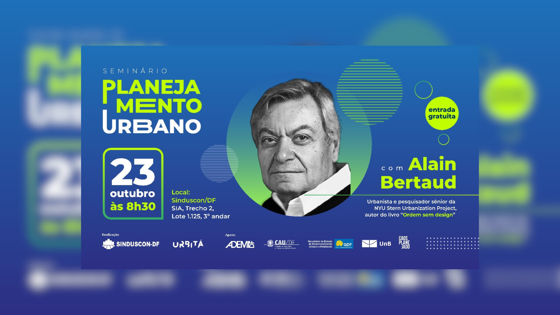 Urbanista Alain Bertaud apresentará estratégias para planejamento de ...